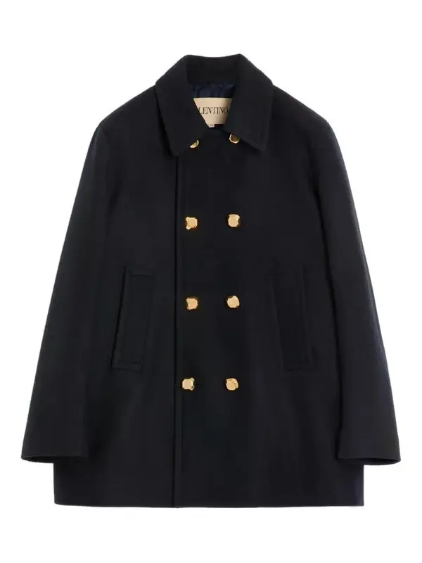 Valentino Garavani Double-breasted Wool Felt Coat