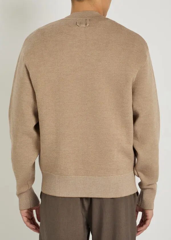 Jacquemus Double Merino Wool-blend Cardigan - Beige