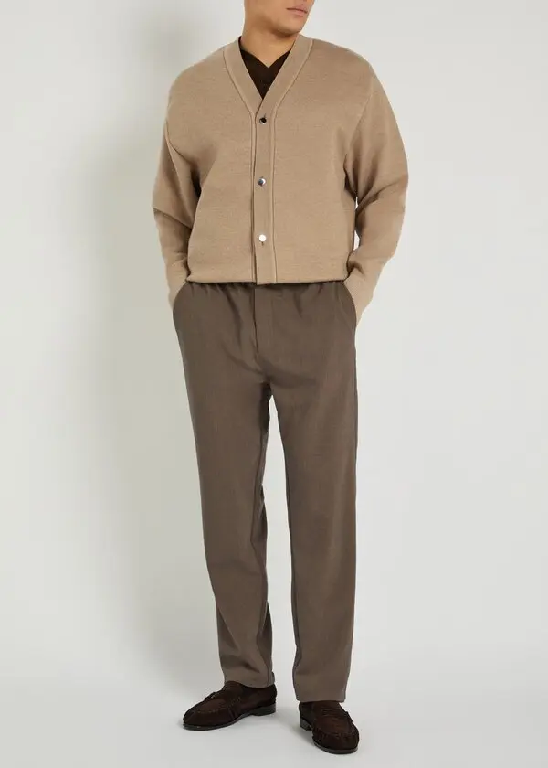 Jacquemus Double Merino Wool-blend Cardigan - Beige