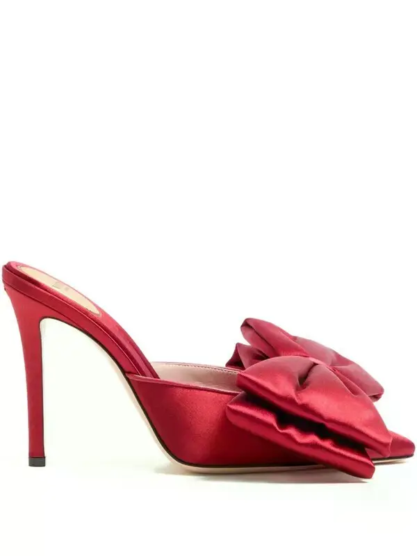 Valentino Garavani Yolande Satin Mules - Red
