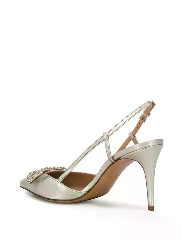 Valentino Garavani 80mm Vlogo Glow Slingback Pumps