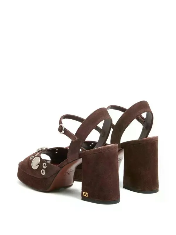Valentino Garavani Nellcôte Platform Sandals - Brown