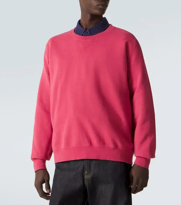Visvim Jumbo Cotton Jersey Sweatshirt - Red