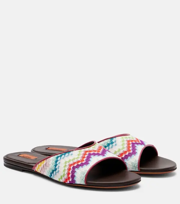 Missoni Liza Zigzag Mules - Multicoloured