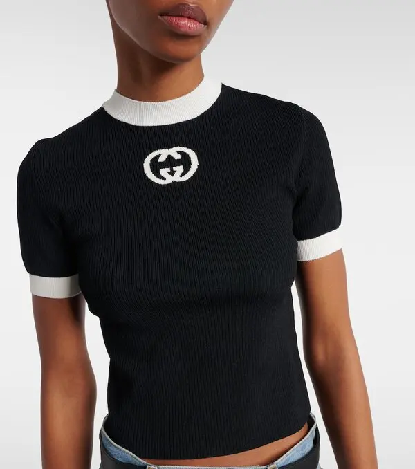Gucci Monogrammed Knit Top