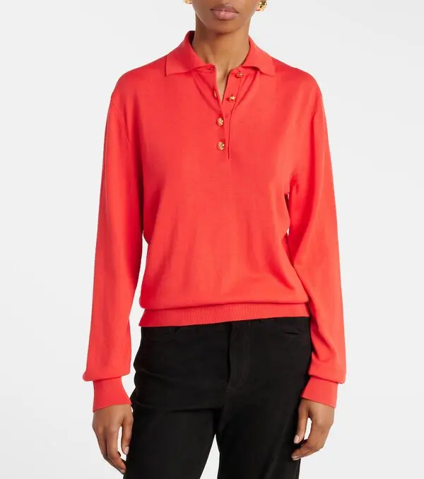 BLAZÉ MILANO Silk And Cotton Polo Sweater
