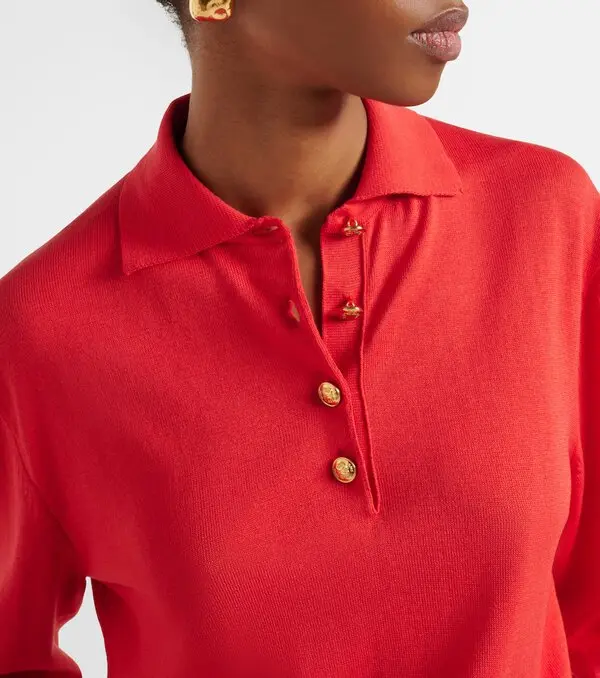 BLAZÉ MILANO Silk And Cotton Polo Sweater