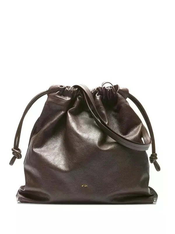 N°21 Eva Drawstring Shoulder Bag - Brown