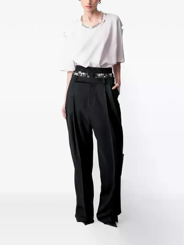 ARTICLE TEN Lace Mini Shorts - Black