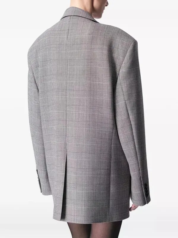ARTICLE TEN Prince Of Wales Check Double-breasted Blazer