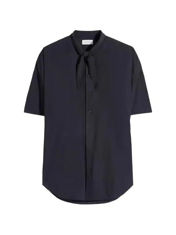 LEMAIRE Short Sleeve Scarf Detail Shirt