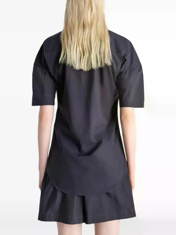 LEMAIRE Short Sleeve Scarf Detail Shirt