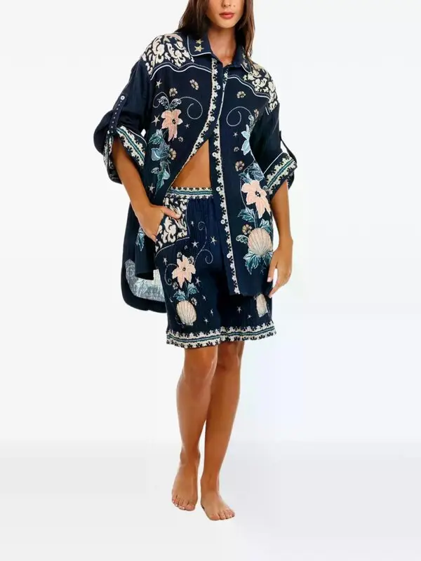 Agua Bendita Malaga Printed Shorts