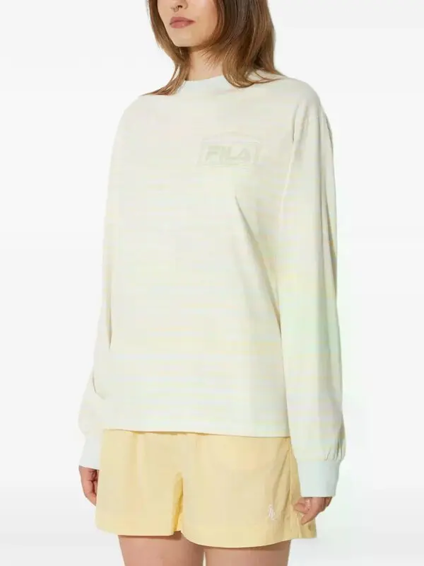 FILA Striped Long Sleeve Crewneck T-shirt
