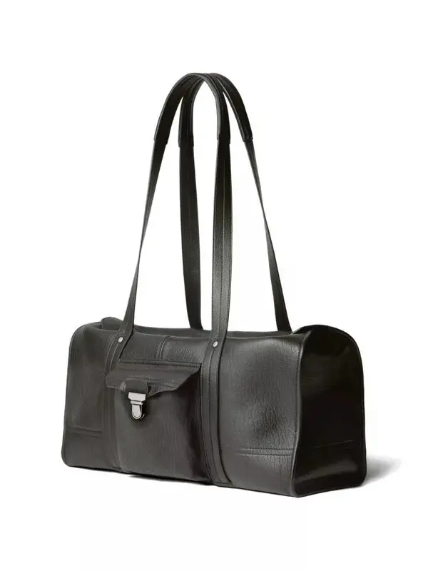 LEMAIRE Pocket Shoulder Bag In Bubble Lambskin - Green