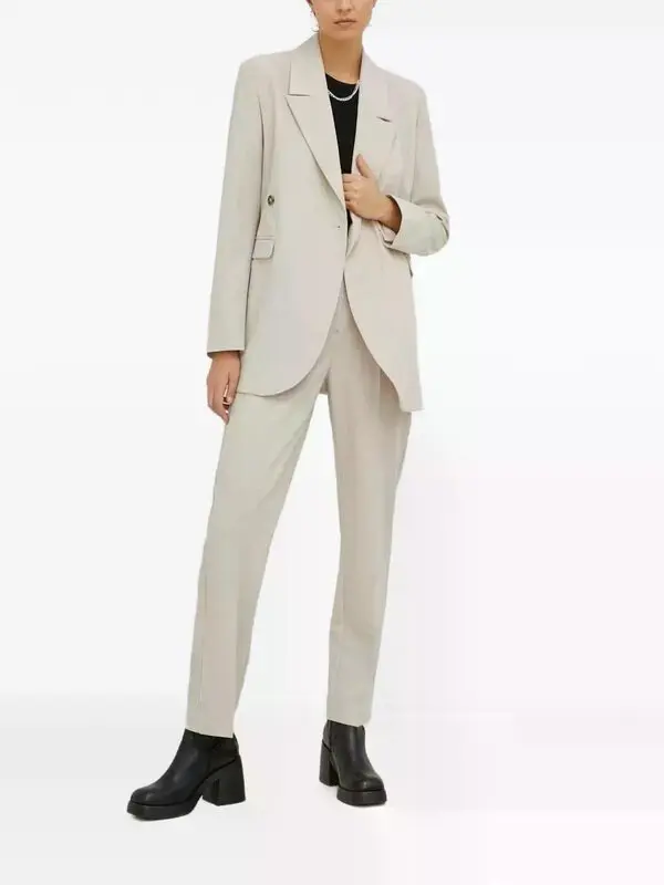 HERSKIND Pleated Tailored Trousers - Neutrals