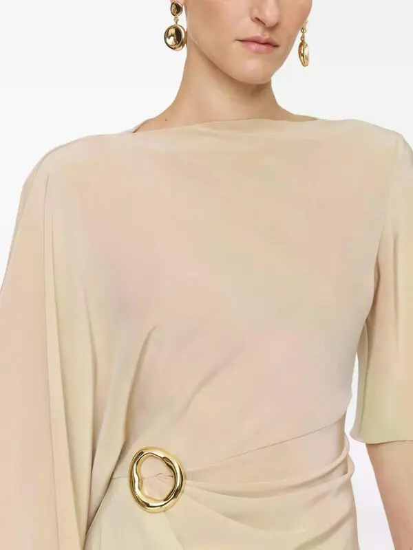 JOSEPH Asymmetric Sleeve Midi Dress