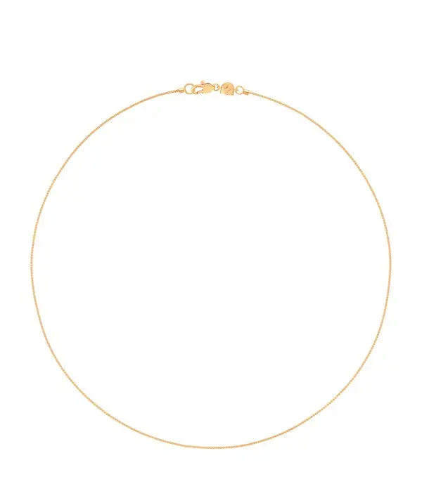 ASTRID & MIYU Essential Box Chain Necklace In Plated Silver - Gold