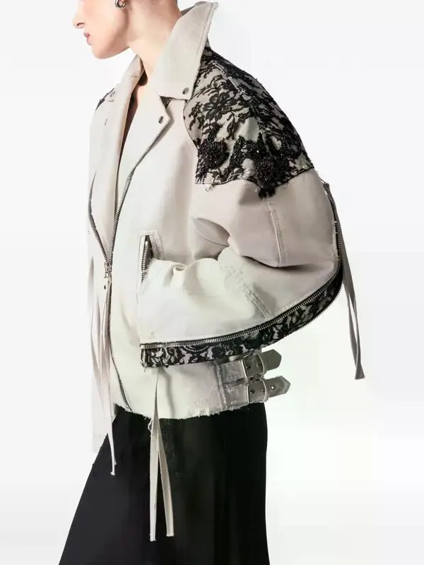 ARTICLE TEN Lace Panelling Jacket