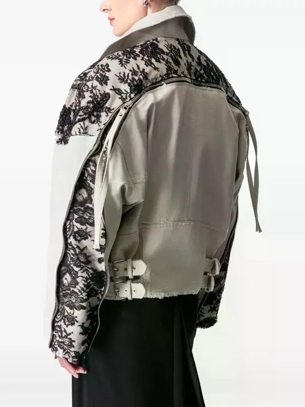 ARTICLE TEN Lace Panelling Jacket