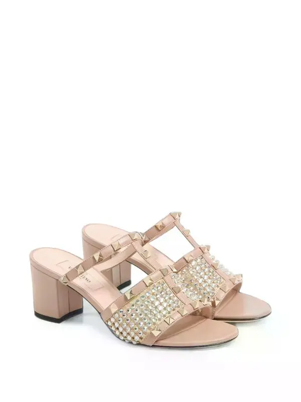 Valentino Garavani Rockstud Embroidered Sandals