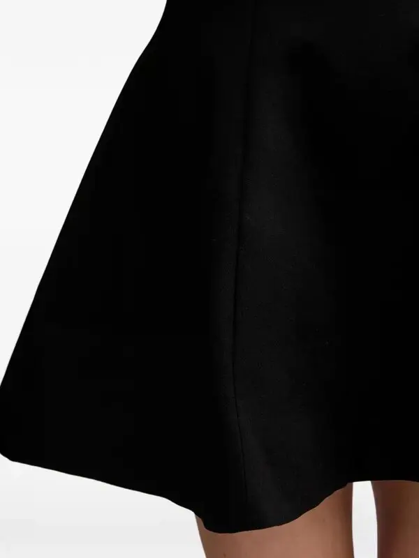 Bardot Zephyra Short-sleeved Flared Mini Dress - Black