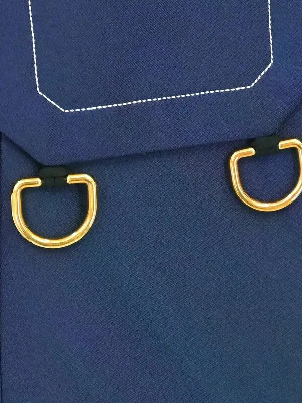 Celine Double-breasted Coat With Gold-tone Detail
