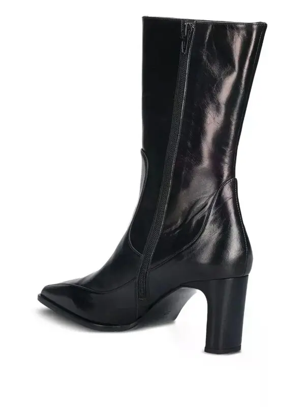 BILLI BI Square-toe Knee-high Block Heel Boots