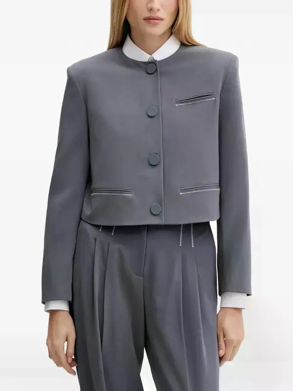 Armani Exchange Button Cropped Jacket