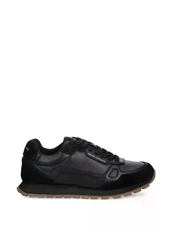 Armani Exchange Panelled Sneakers - Black