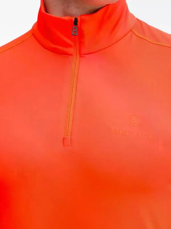 Bogner Pascal High Neck Half-zip Base Layer - Orange