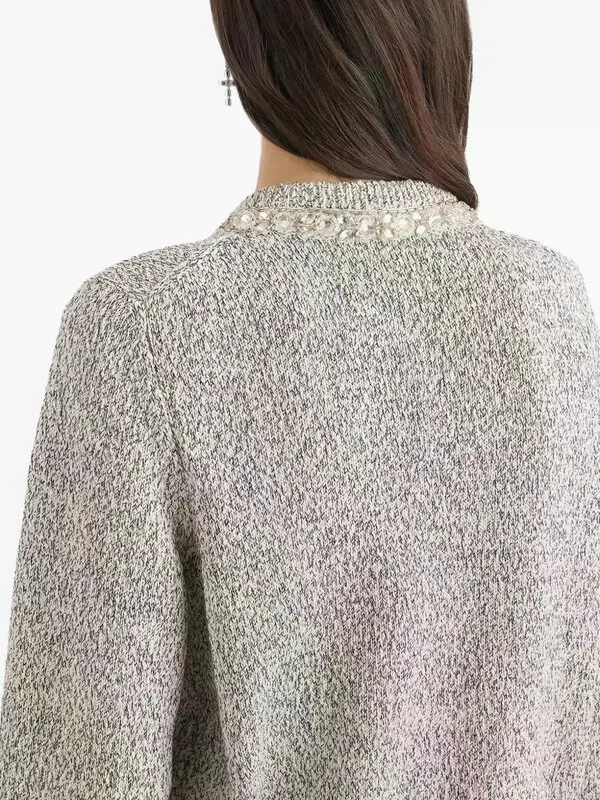 Dolce & Gabbana Pearl-embellished Round-neck Jacket