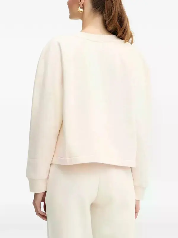 Armani Exchange V-neck Sweatshirt With Logo Plaque