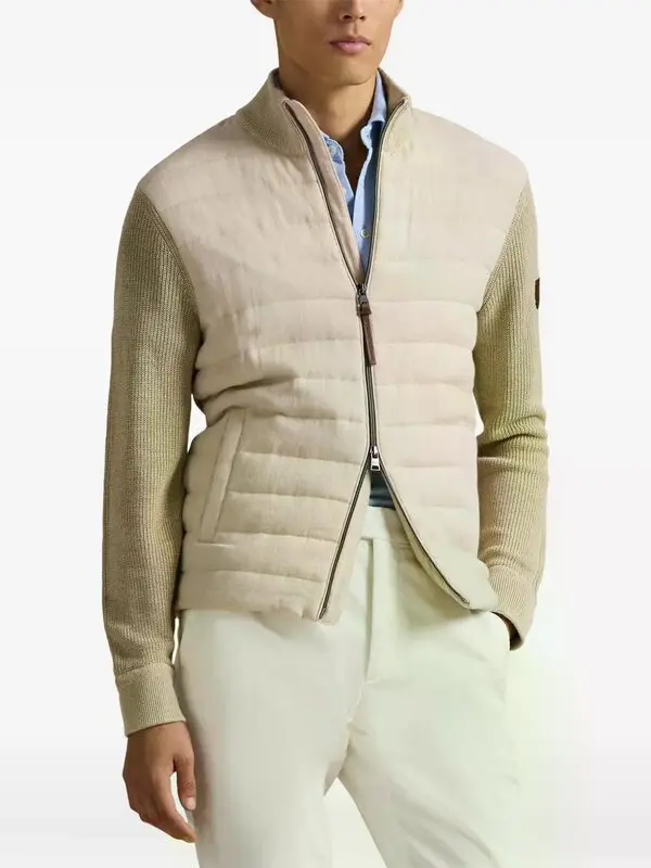 Polo Ralph Lauren Panelled Padded Jacket - Neutrals