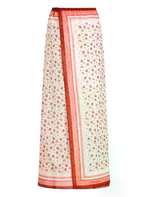 Dolce & Gabbana Floral-print Sarong - Neutrals