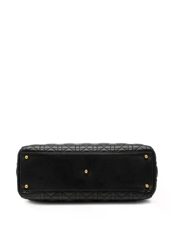 Dior Lambskin Cannage Lady Satchel - Black