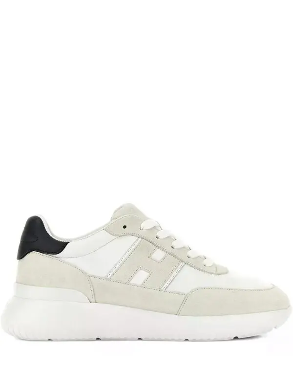 Hogan H" Detail Lace-up Sneakers - White