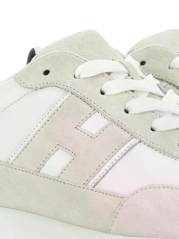 Hogan H" Detail Lace-up Sneakers - White