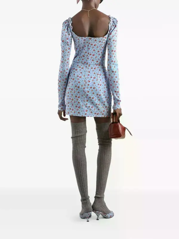 Dolce & Gabbana Long-sleeve Floral Dress