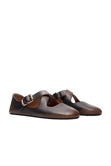 Alaïa Leather Ballet Flat