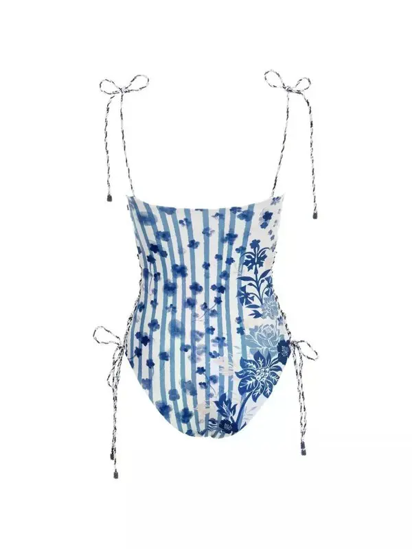 Agua Bendita Posh Batik Reversible One-piece Swimsuit