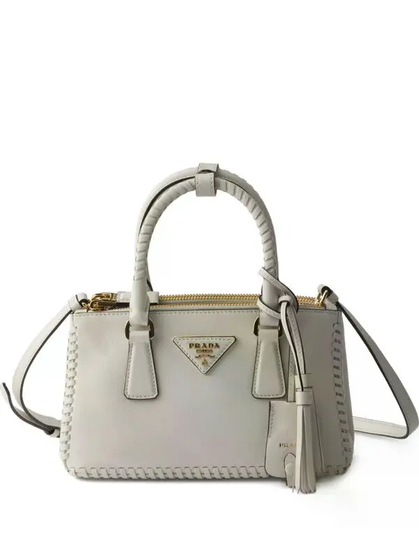 Prada Mini Galleria Leather Tote Bag - Neutrals
