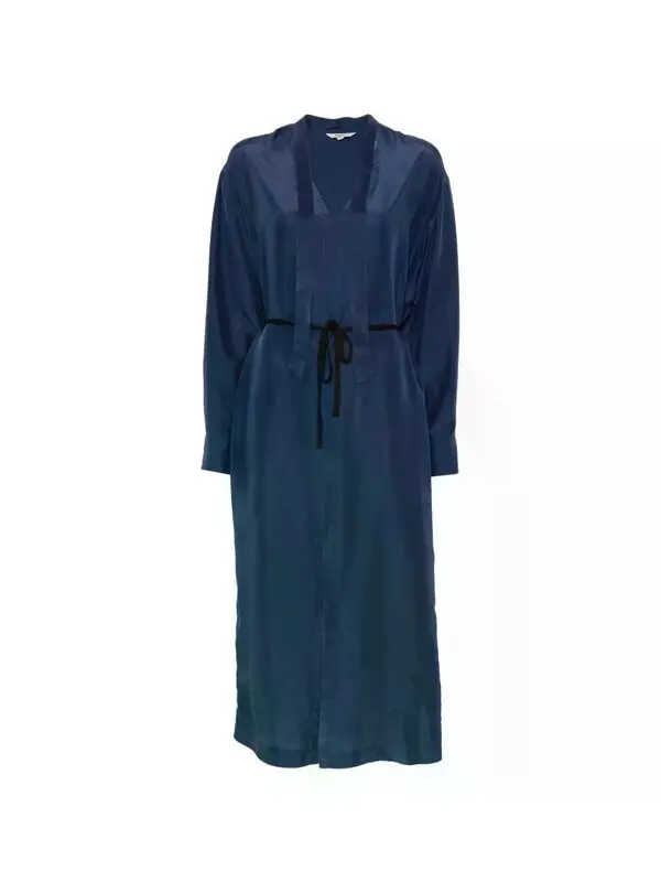 Barena Venezia V-neck Midi Dress - Blue