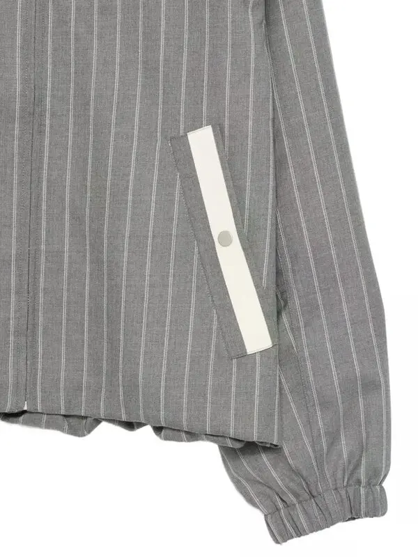MORDECAI Striped Zip Jacket
