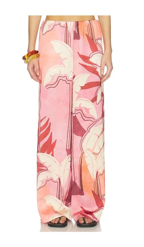 SEVEN WONDERS Kaeli Elasticated Palazzo Pant - Blush