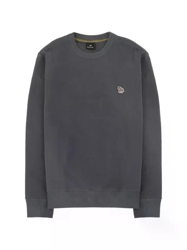 Paul Smith Logo-embroidered Cotton Sweatshirt - Grey