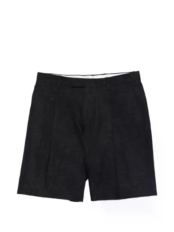 LARDINI Pleated Belted Shorts