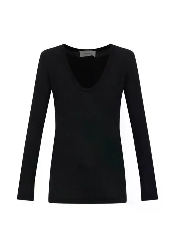 LISA YANG Amalea Long Sleeve T-shirt - Black