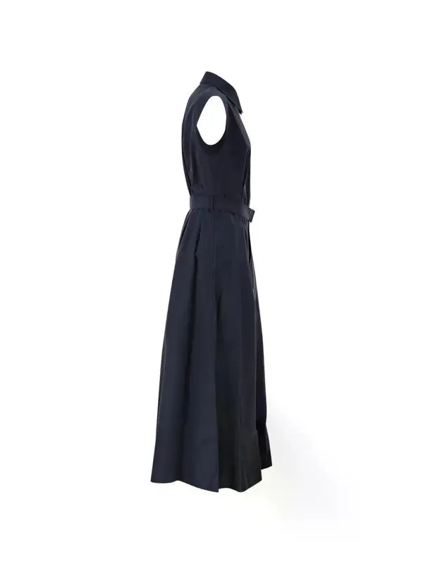 Brunello Cucinelli Sleeveless Belted Maxi Dress - Blue