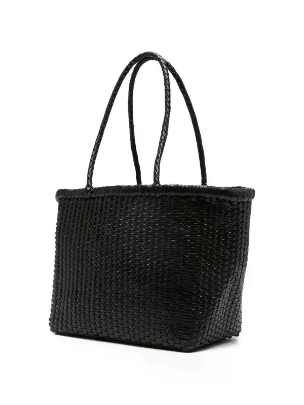 Dragon Diffusion Braided Handle Tote Bag - Black